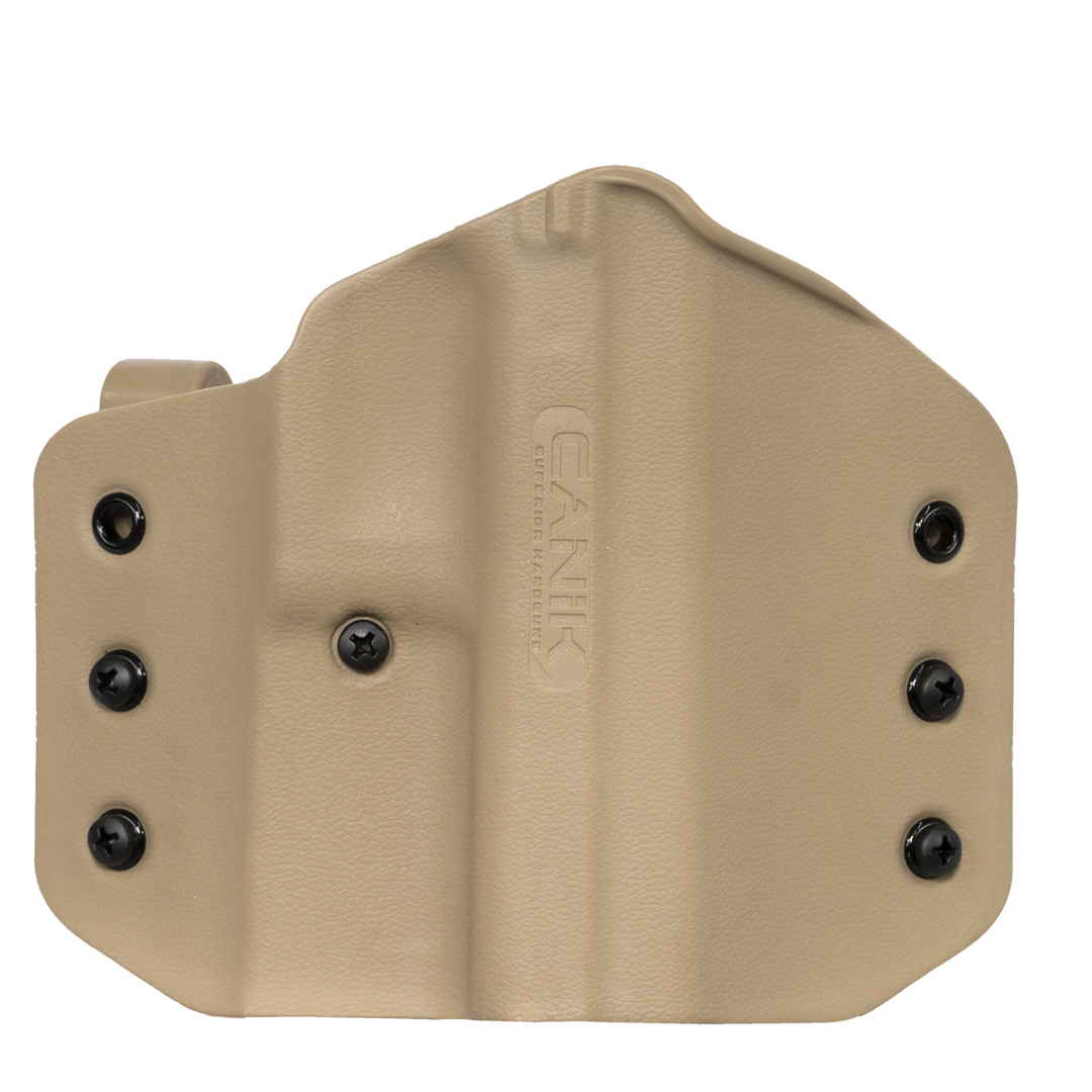 UNIVERSAL, RIGHT HAND FULL SIZE IWB+OWB HOLSTER (FDE) – EDC