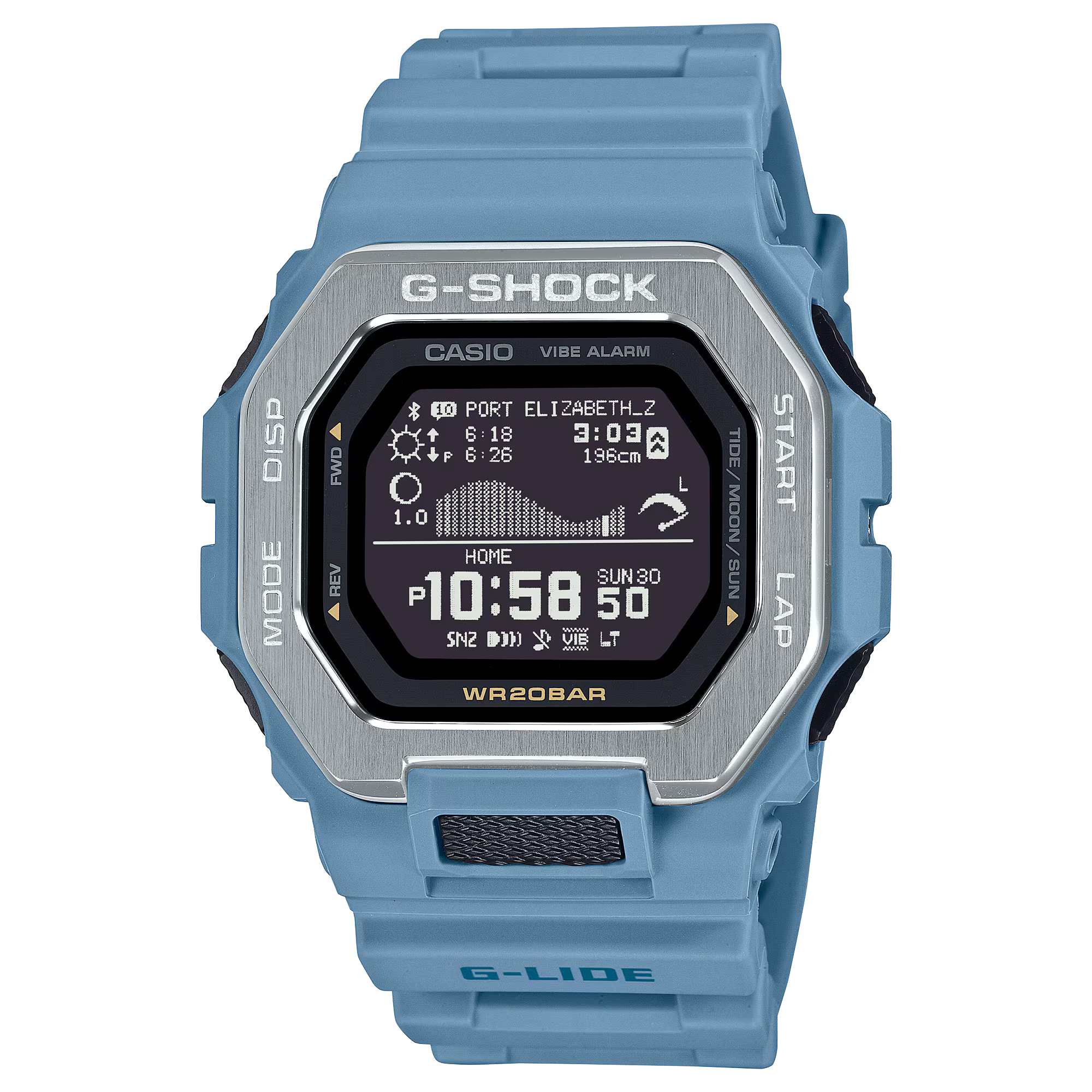 Casio G-Shock Men’s 200m G-Lide Bluetooth – GBX-100-2ADR – EDC