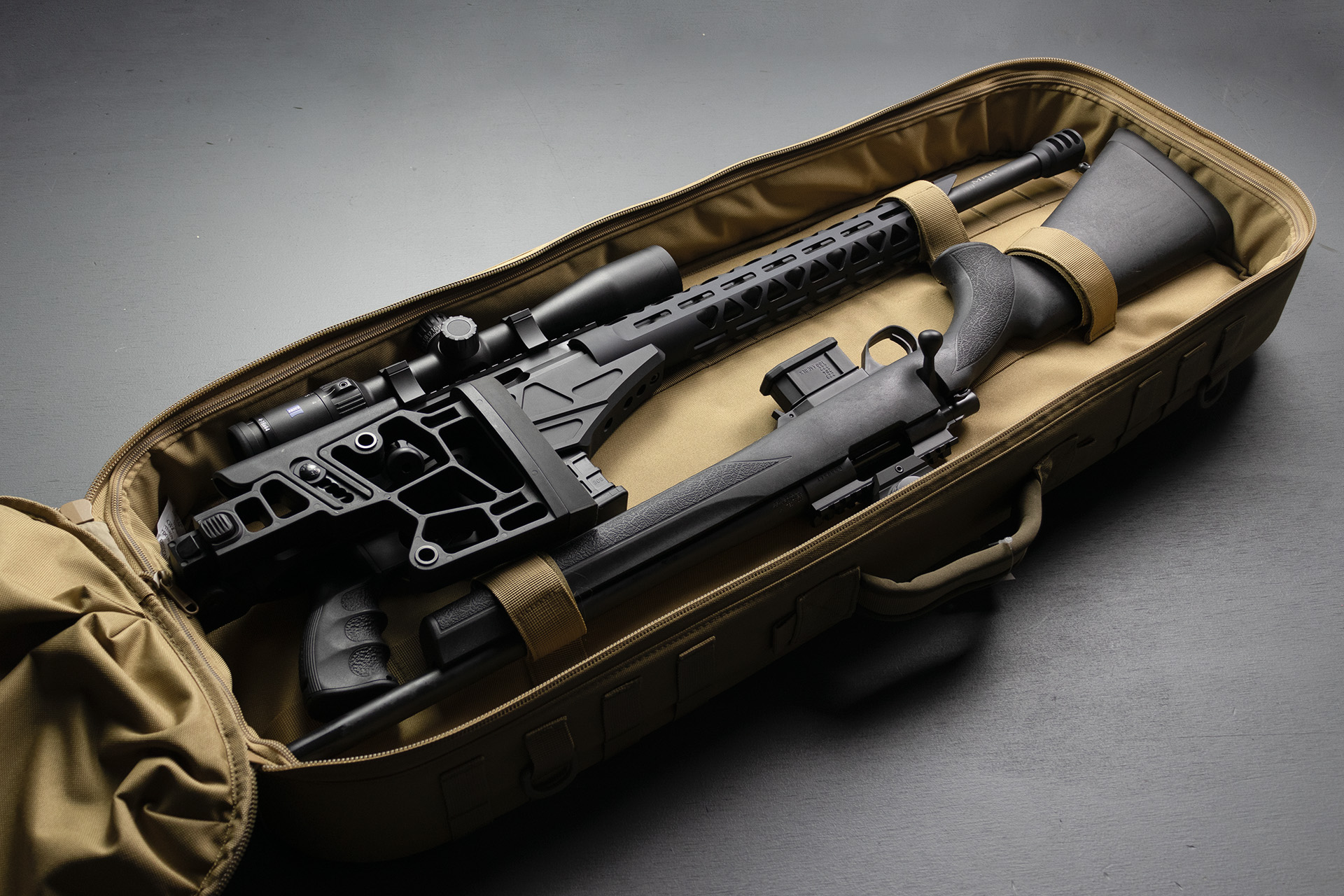 EcoEvo Pro Series 36″ Tactical Sling Gun Case – Tan – EDC